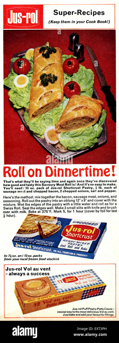 1970s UK Jus-rol Magazine Advert Stock Photo - Alamy