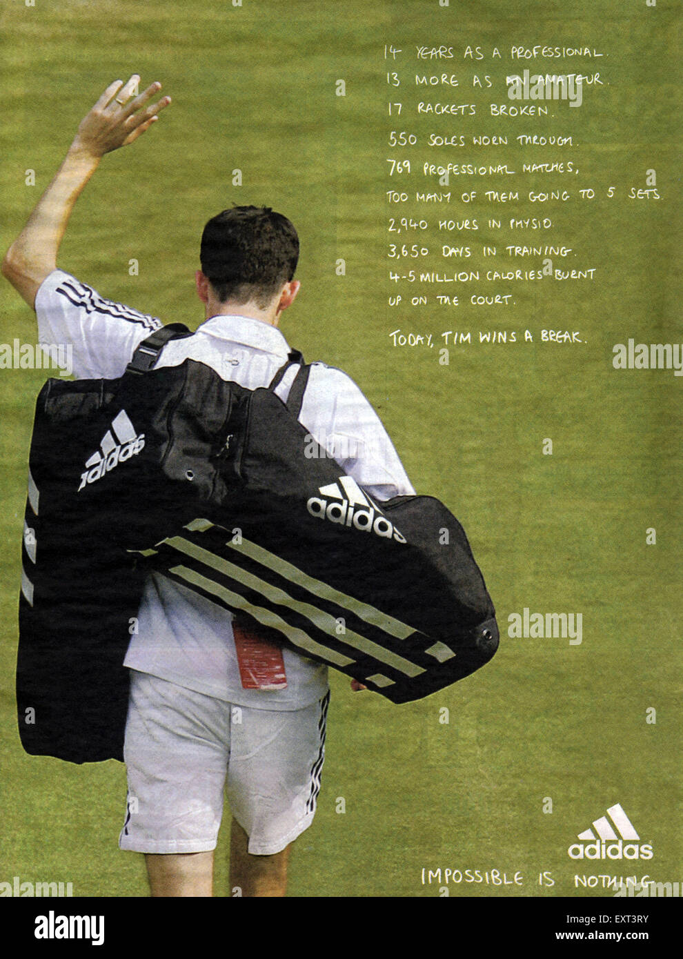 2000s UK Adidas Newspaper Advert Stock Photo - Alamy