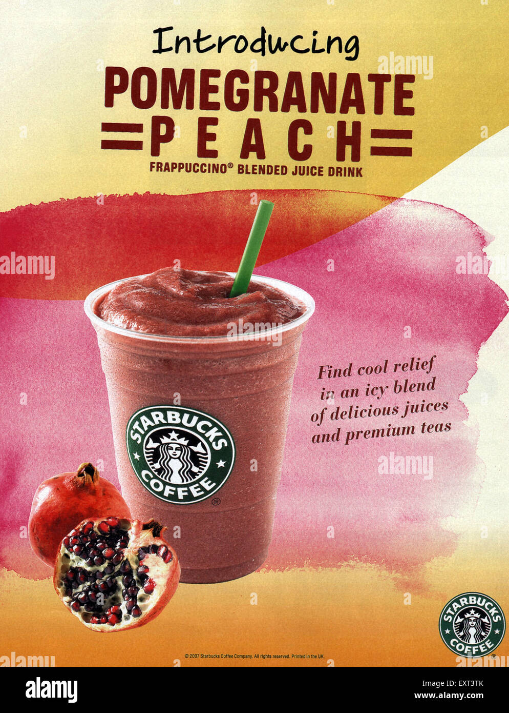 2000s UK Starbucks Magazine Advert Stock Photo - Alamy