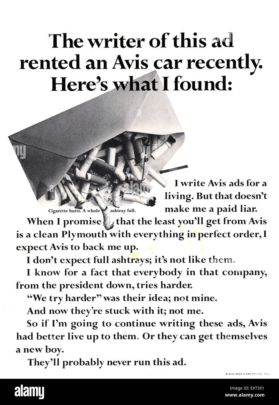 Avis Advert High Resolution Stock Photography and Images - Alamy