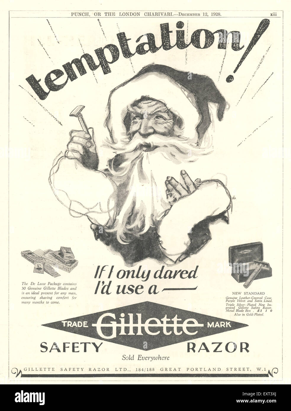 Uk gillette magazine advert hi-res stock photography and images - Alamy