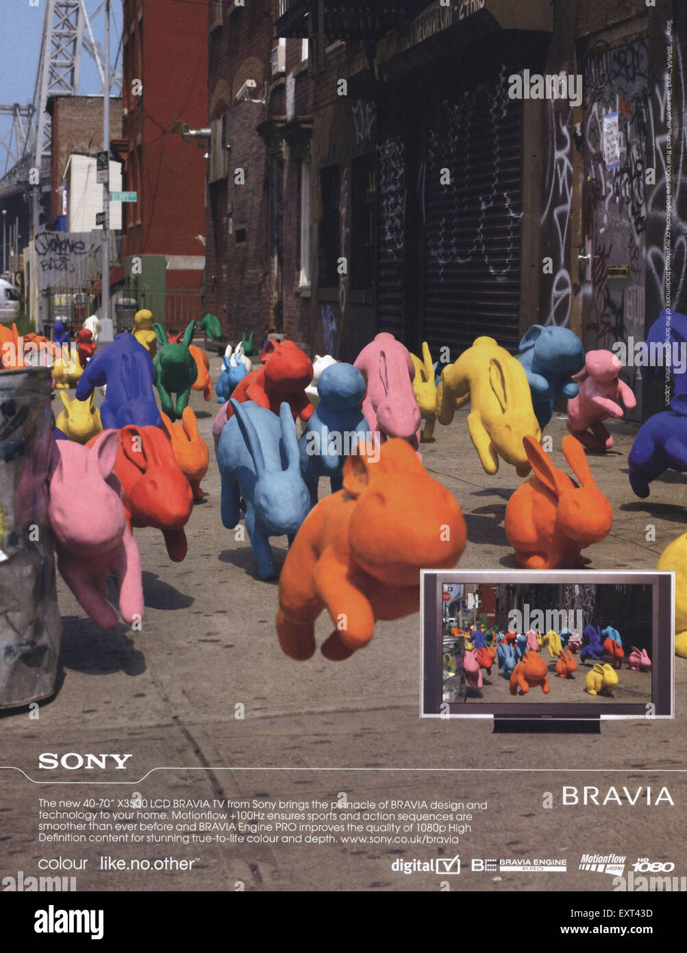 2000s UK Sony Bravia Magazine Advert Stock Photo - Alamy