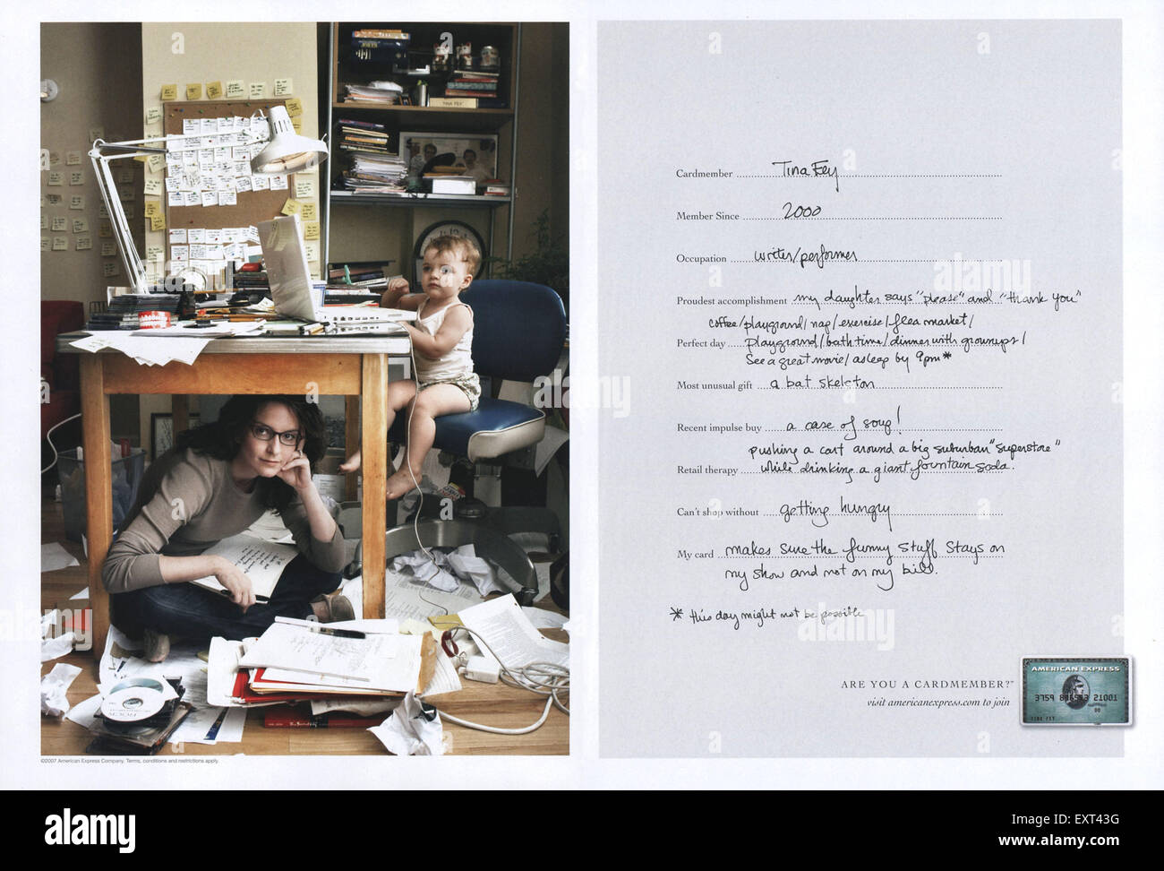 2000s USA American Express Magazine Advert Stock Photo - Alamy