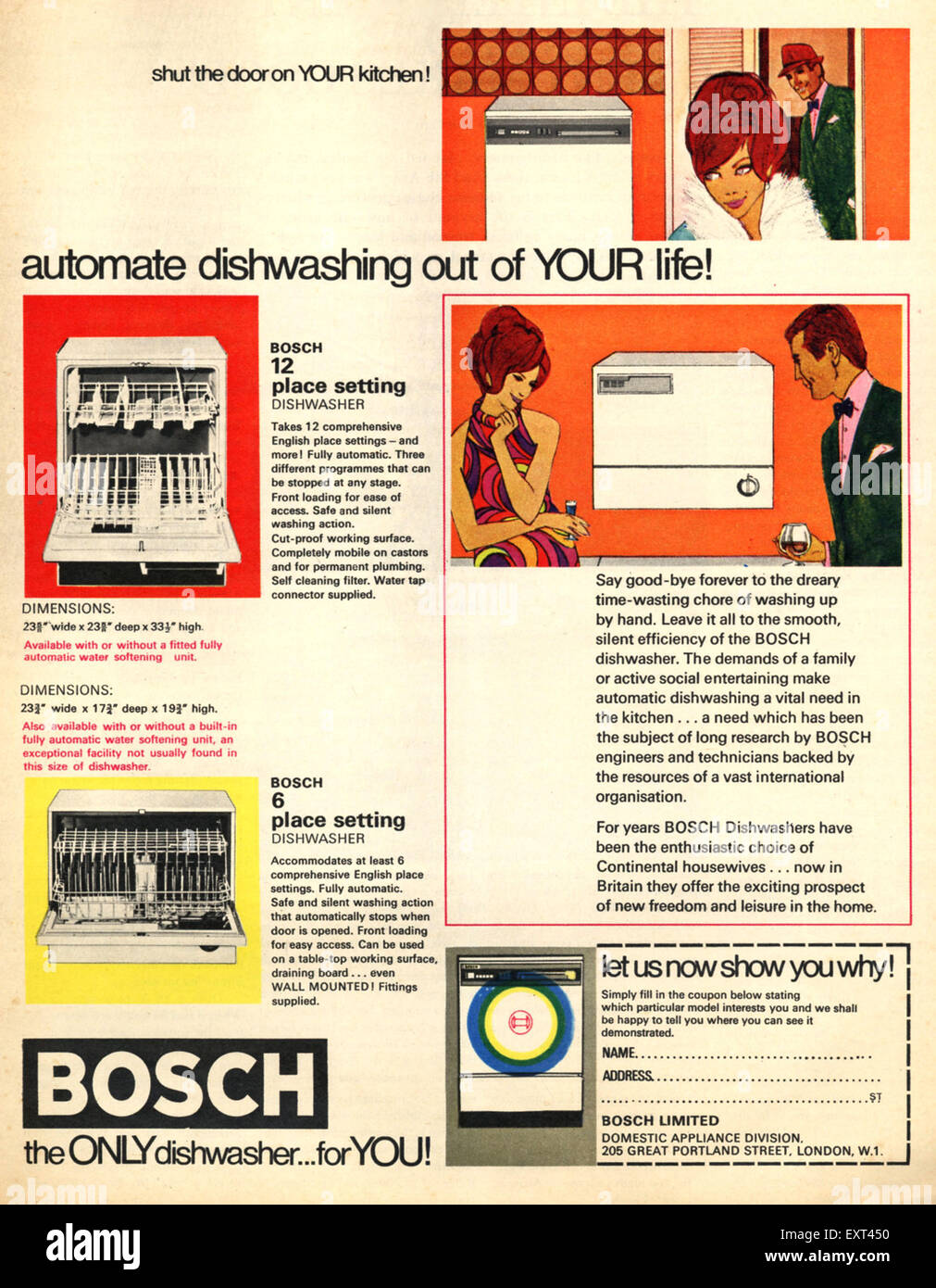 1960s UK Bosch Magazine Advert Stock Photo - Alamy
