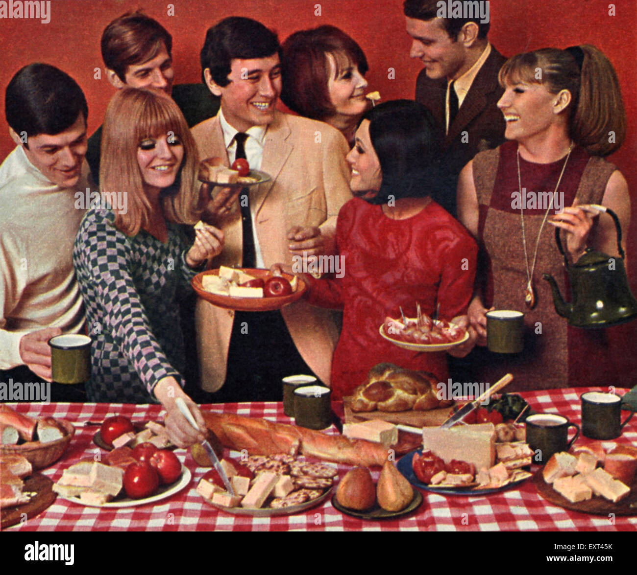 1970s UK Cheese Magazine Advert (detail Stock Photo - Alamy