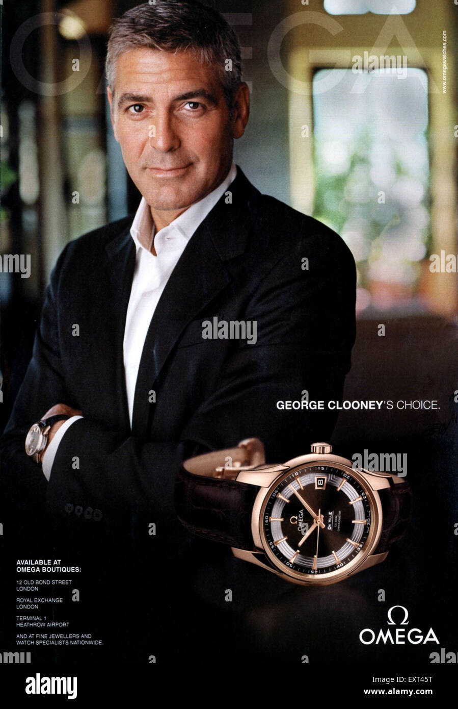 2000s UK Omega Magazine Advert Stock Photo - Alamy