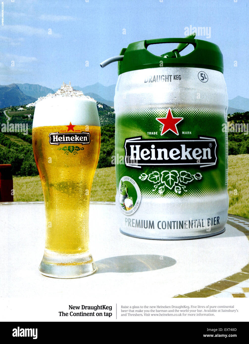 2000s UK Heineken Magazine Advert Stock Photo - Alamy