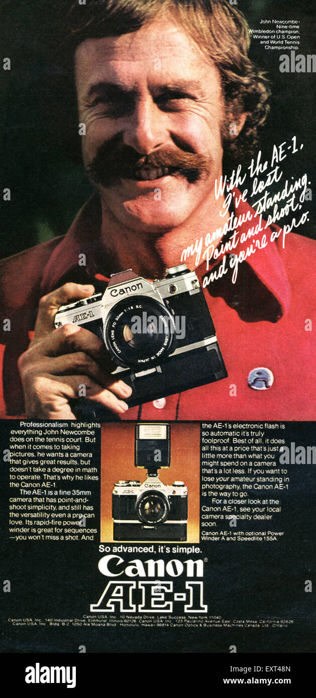 Canon magazine advert hi-res stock photography and images - Alamy
