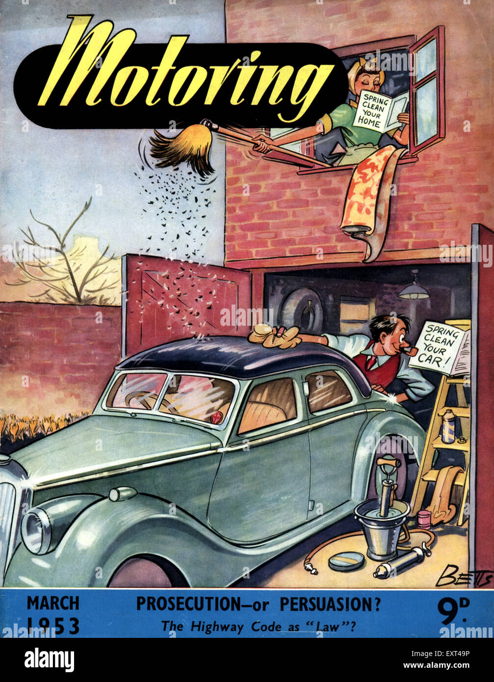 1950s UK Motoring Magazine Cover Stock Photo - Alamy