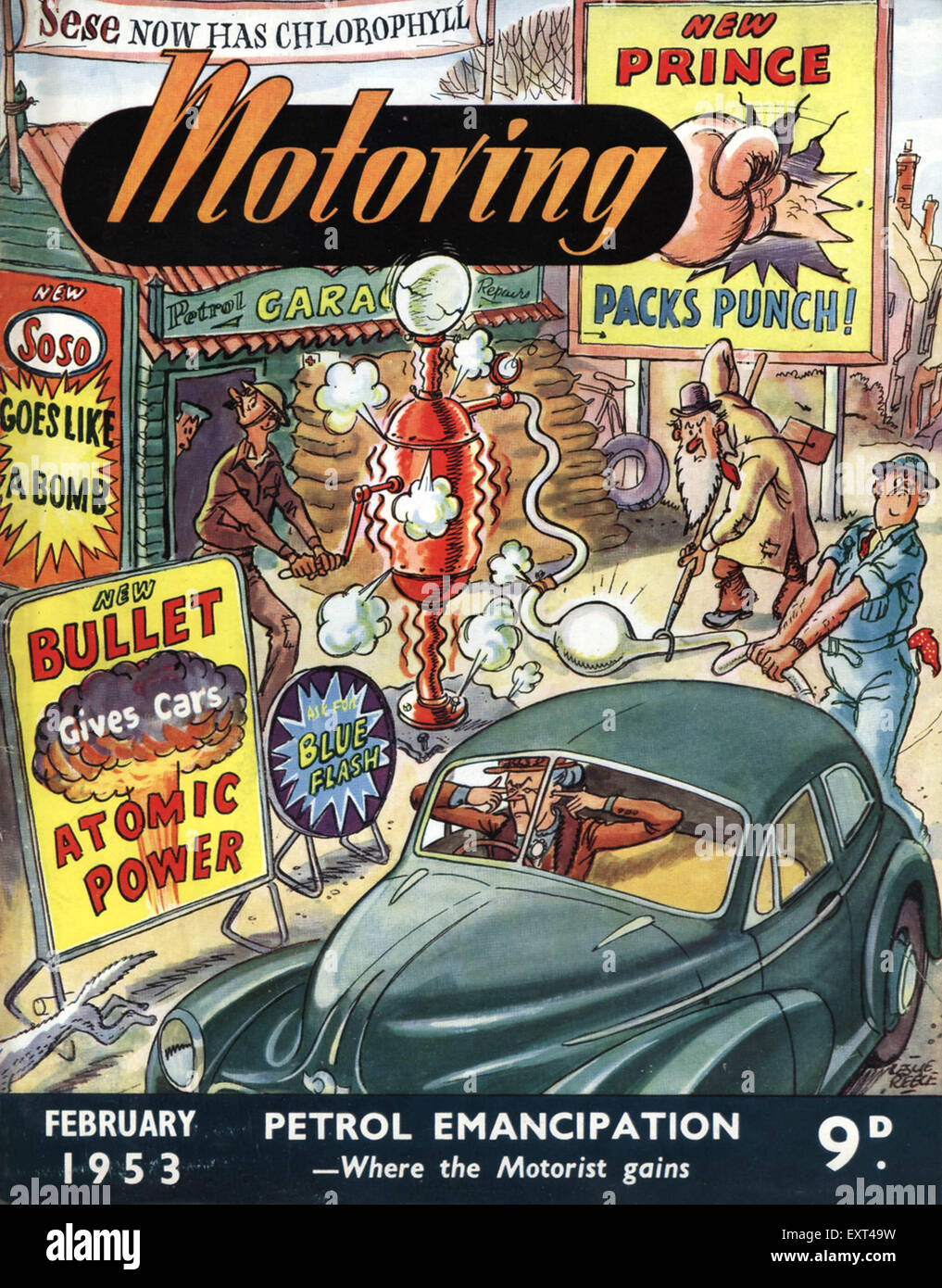 1950s UK Motoring Magazine Cover Stock Photo - Alamy