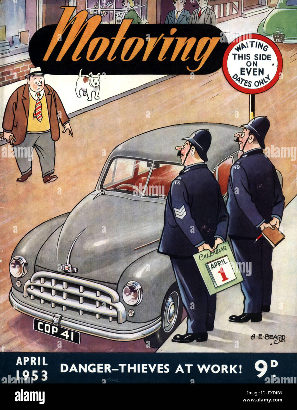 1950s UK Motoring Magazine Cover Stock Photo - Alamy