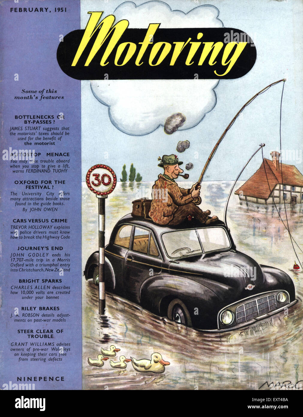 1950s UK Motoring Magazine Cover Stock Photo - Alamy