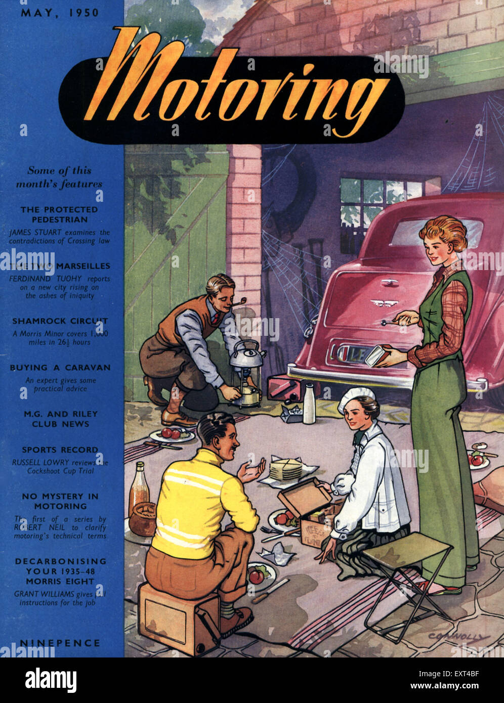 1950s UK Motoring Magazine Cover Stock Photo - Alamy