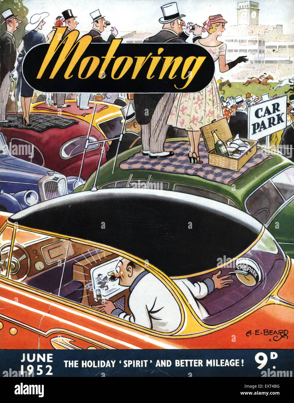 1950s UK Motoring Magazine Cover Stock Photo - Alamy