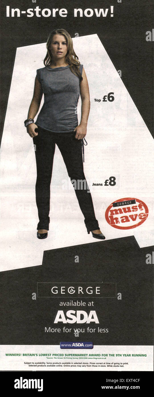 2000s UK Asda Magazine Advert Stock Photo - Alamy