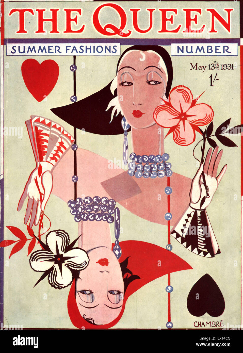 1930s UK The Queen Magazine Cover Stock Photo - Alamy