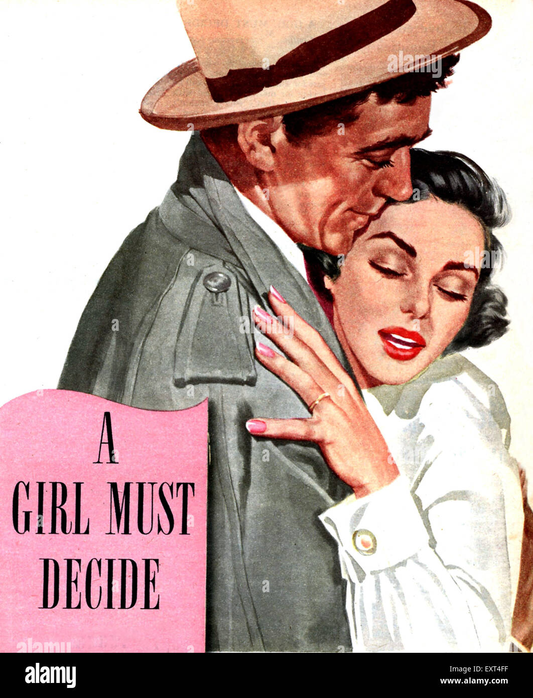 1950s UK Romance Magazine Plate Stock Photo - Alamy