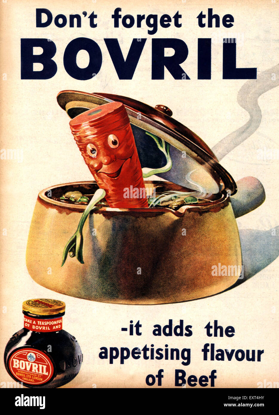 1940s UK Bovril Stock Photo - Alamy