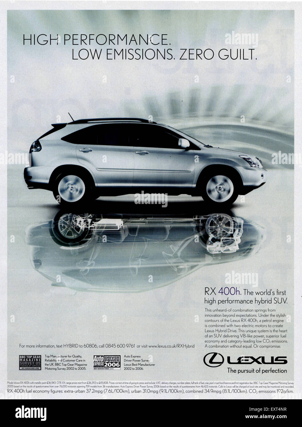 2000s UK Lexus Magazine Advert Stock Photo - Alamy