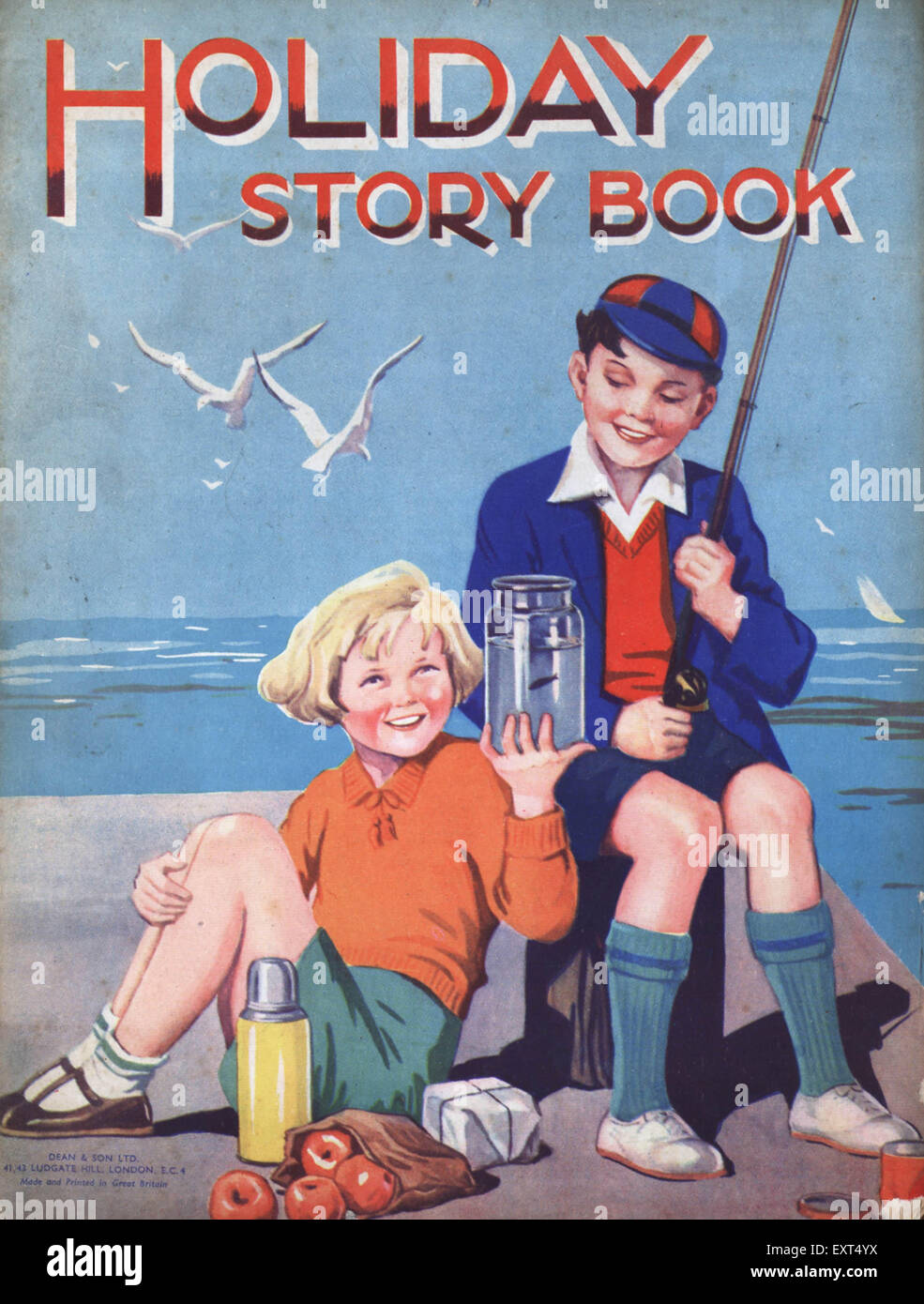 1950s UK Holiday Story Book Comic/ Annual Cover Stock Photo - Alamy