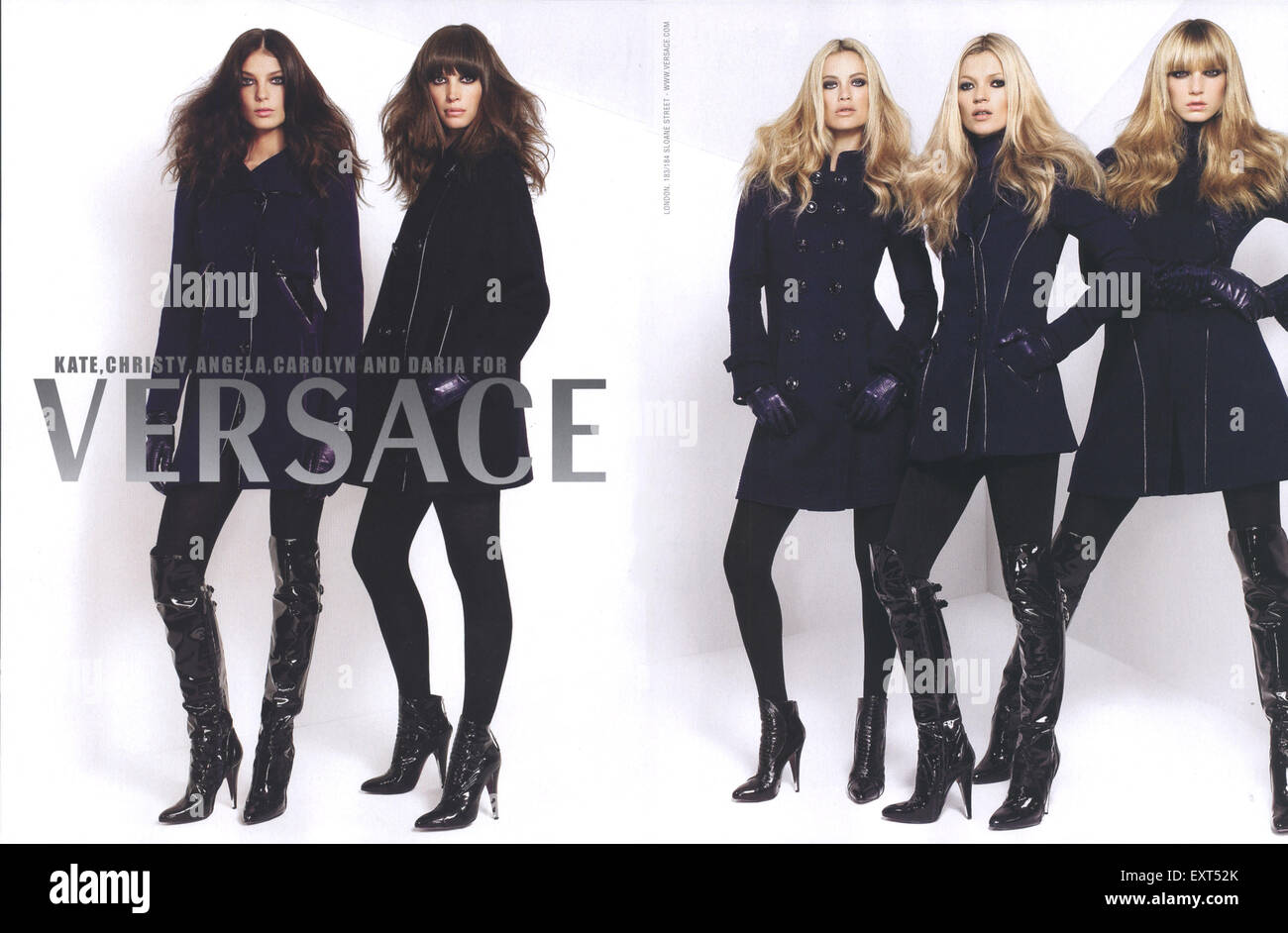 2000s UK Versace Magazine Advert Stock Photo - Alamy