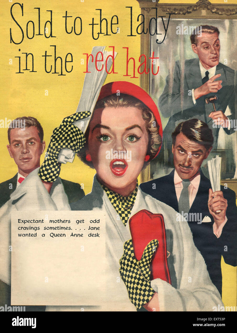 1950s UK Magazine Plate Stock Photo - Alamy