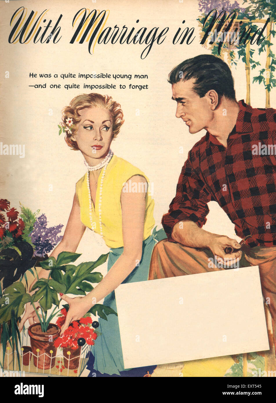 1950s uk romance magazine plate hi-res stock photography and images - Alamy
