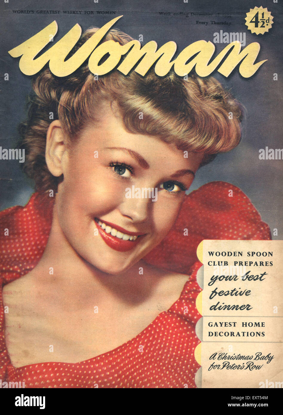 1950s UK Woman Magazine Cover Stock Photo - Alamy