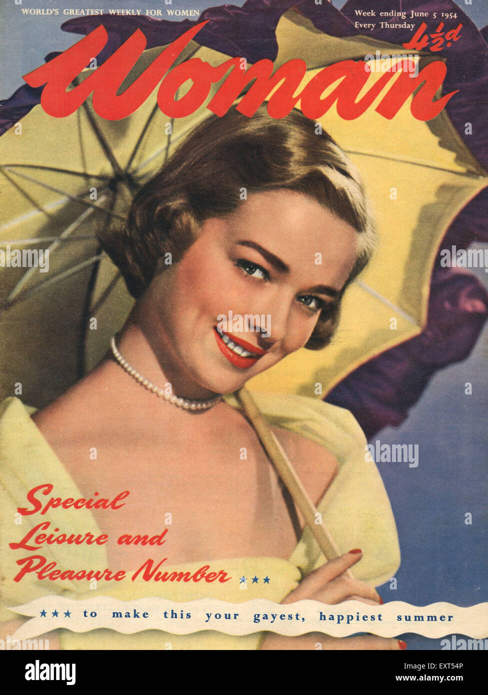 1950s uk woman magazine cover hi-res stock photography and images - Alamy