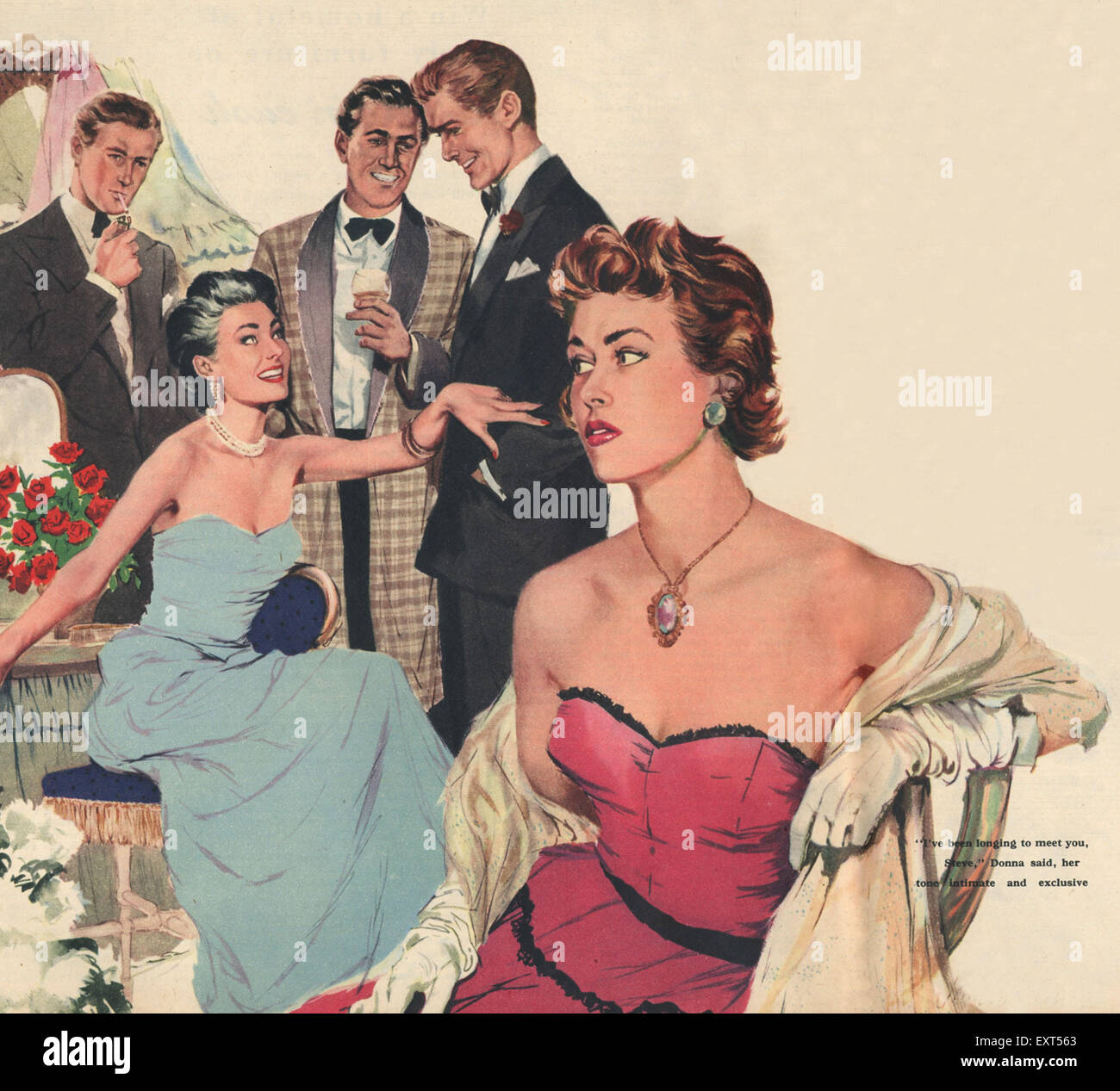 1950s UK Jealousy Magazine Plate Stock Photo - Alamy