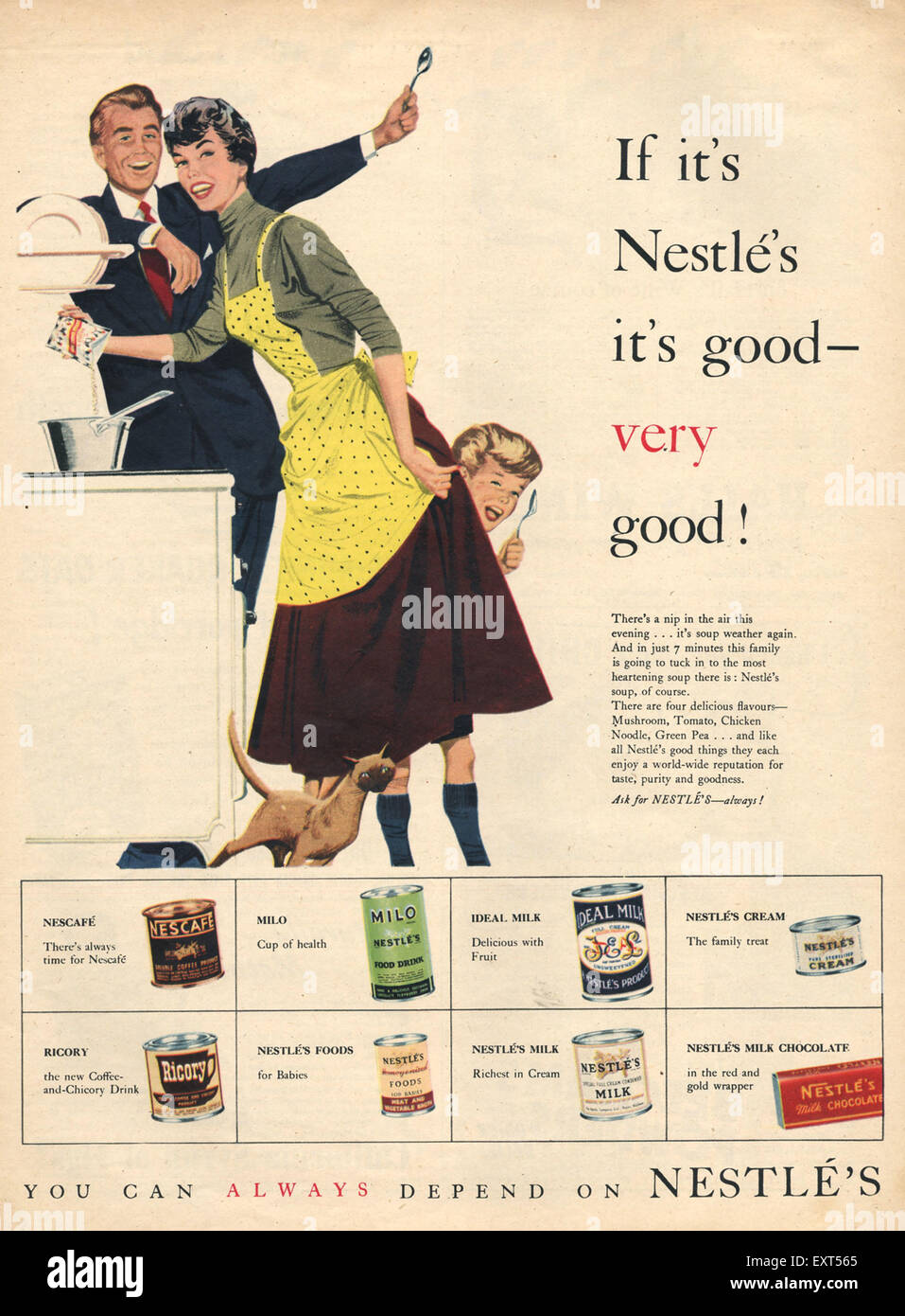 1950s Milk Ads