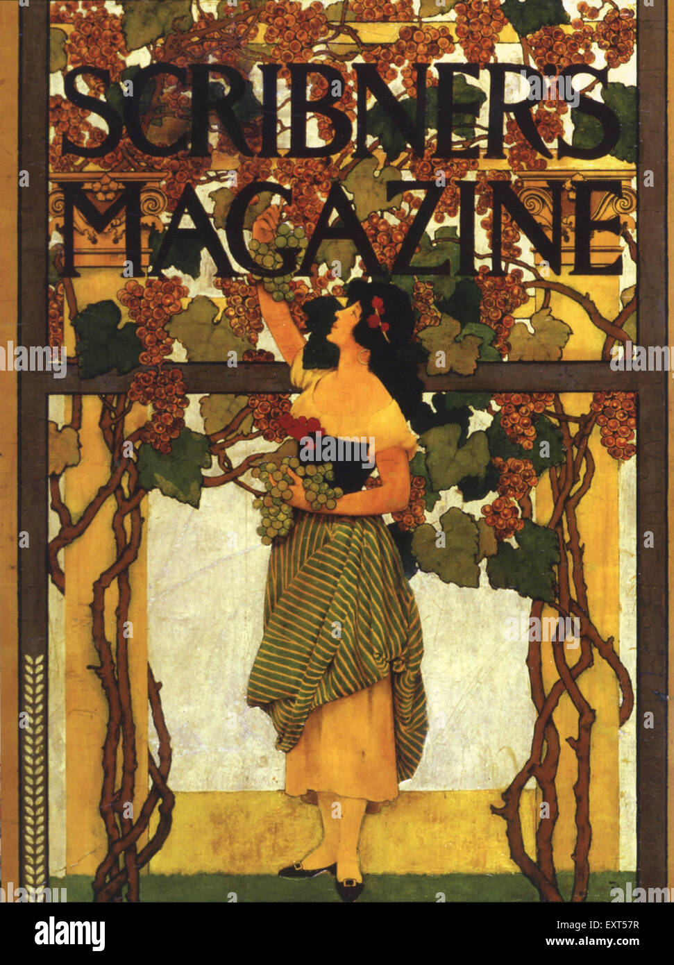 1900s USA Scribners Magazine Magazine Cover Stock Photo - Alamy