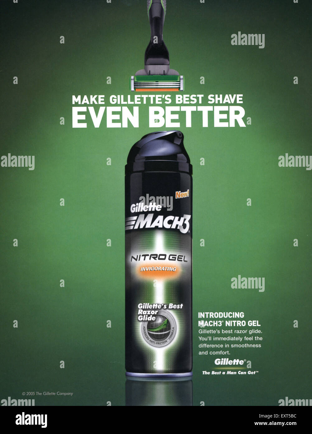 Gillette advert hi-res stock photography and images - Alamy