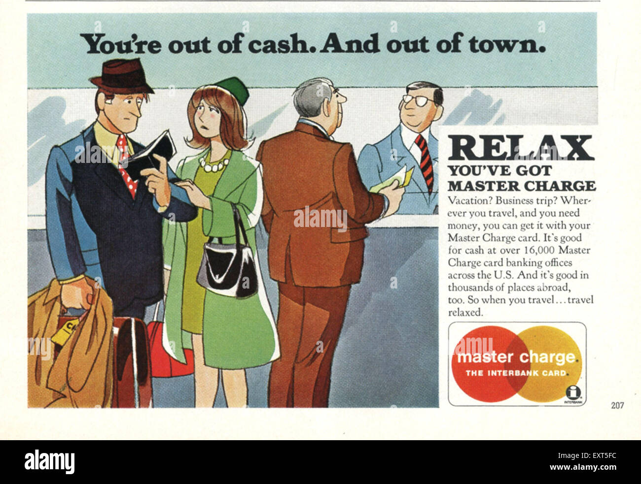 1970s UK Master Charge Magazine Advert Stock Photo - Alamy