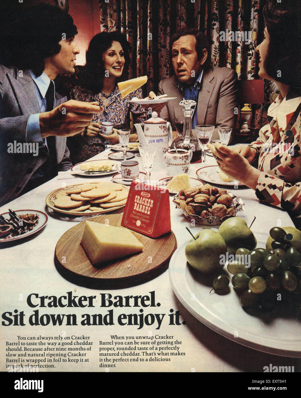 1970s UK Cracker Barrel Magazine Advert Stock Photo - Alamy