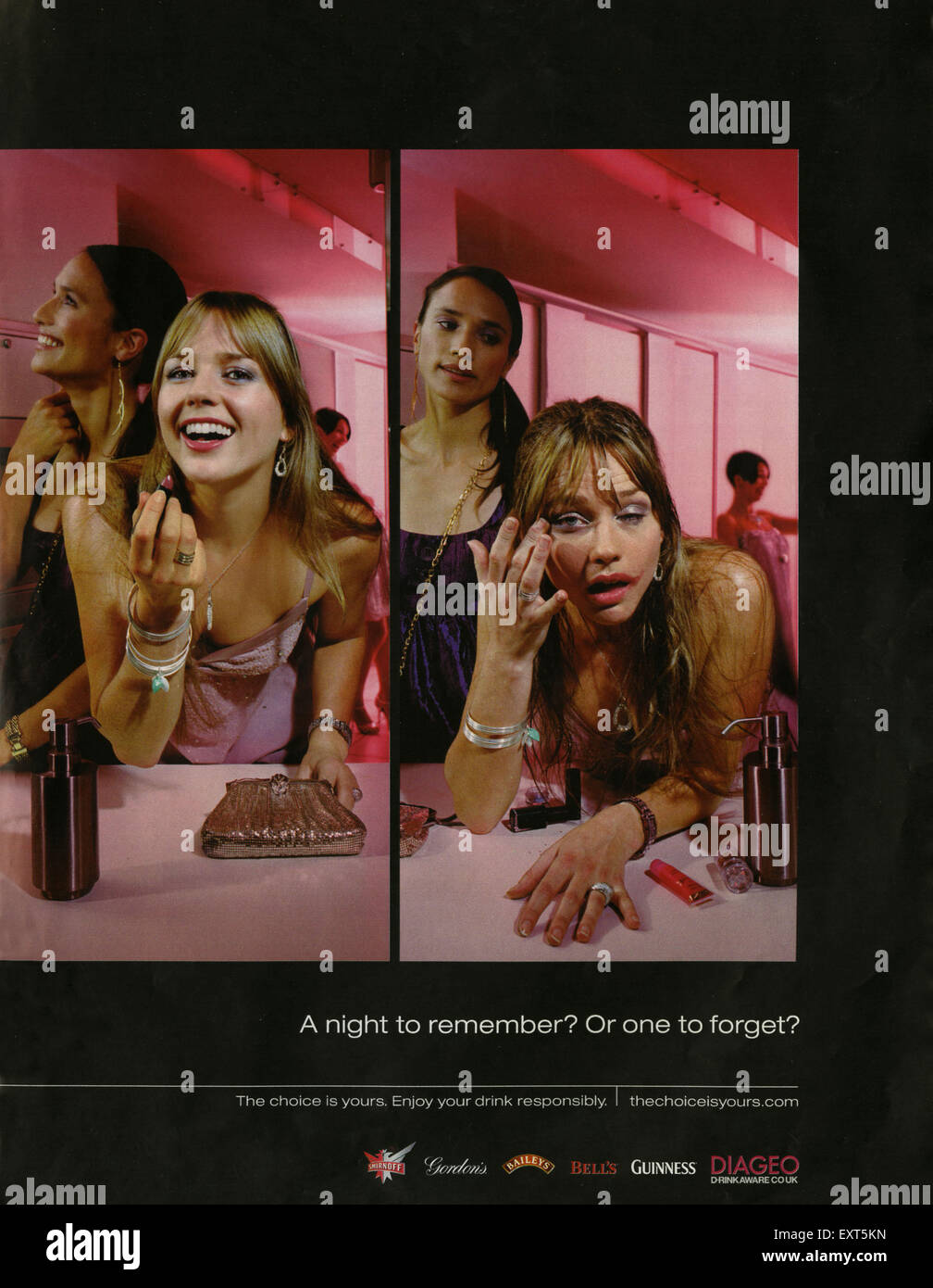 2000s UK Diageo Magazine Advert Stock Photo - Alamy