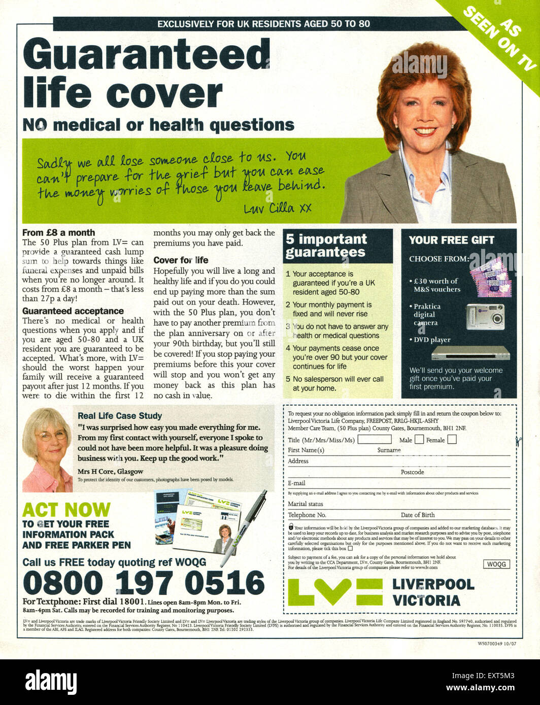 2000s UK Liverpool Victoria Magazine Advert Stock Photo - Alamy
