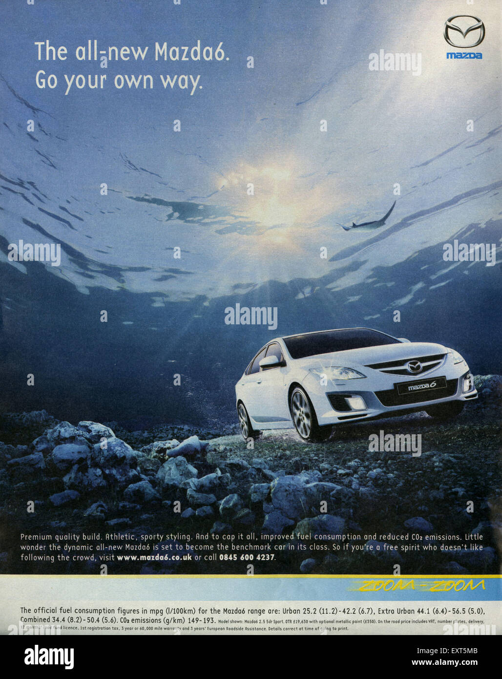 2000s UK Mazda 6 Magazine Advert Stock Photo - Alamy