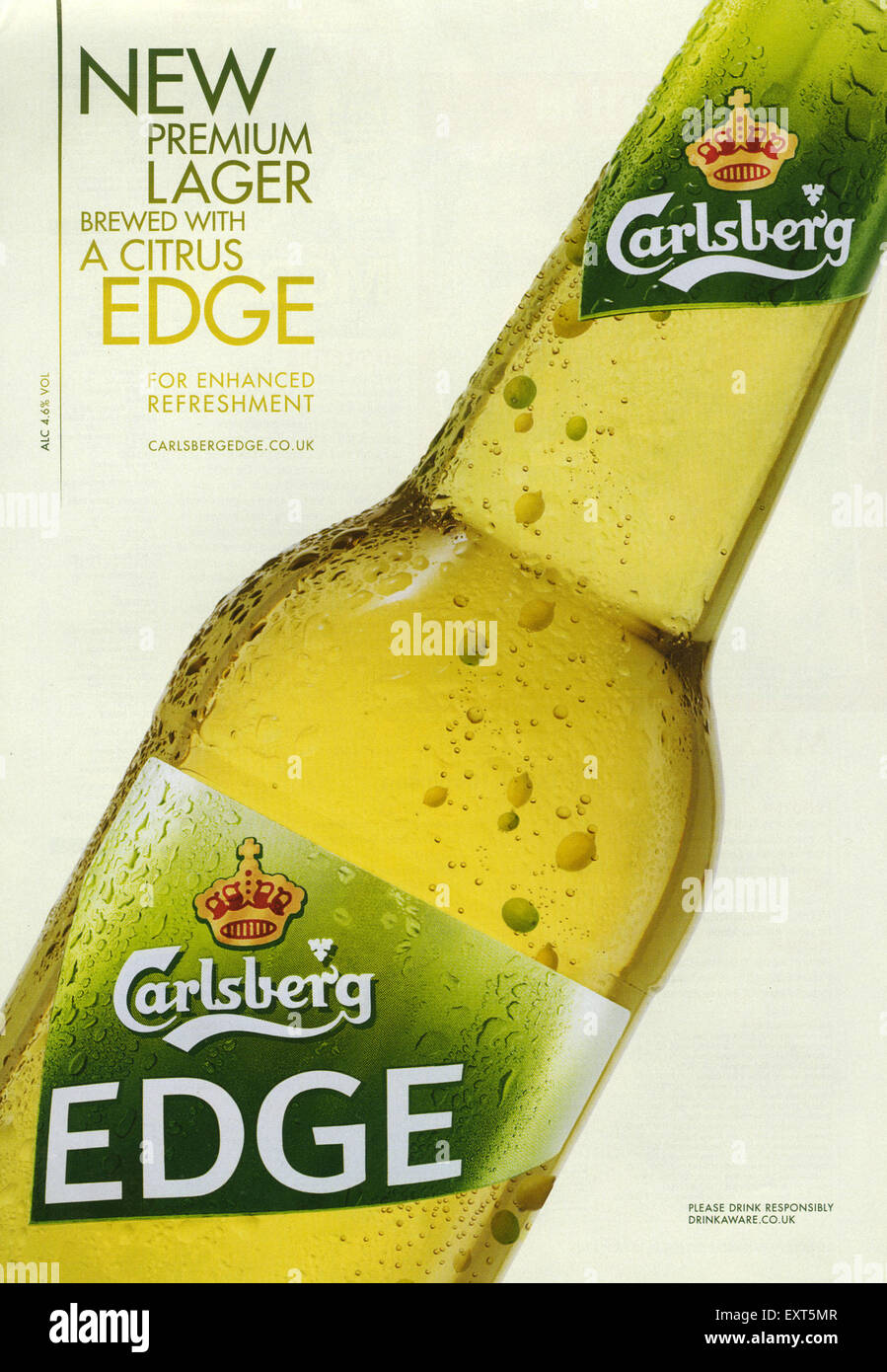 2000s UK Carlsberg Edge Magazine Advert Stock Photo - Alamy