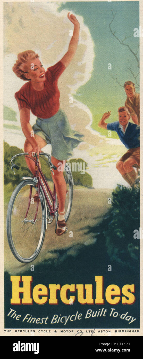 1940s USA Hercules Magazine Advert Stock Photo - Alamy