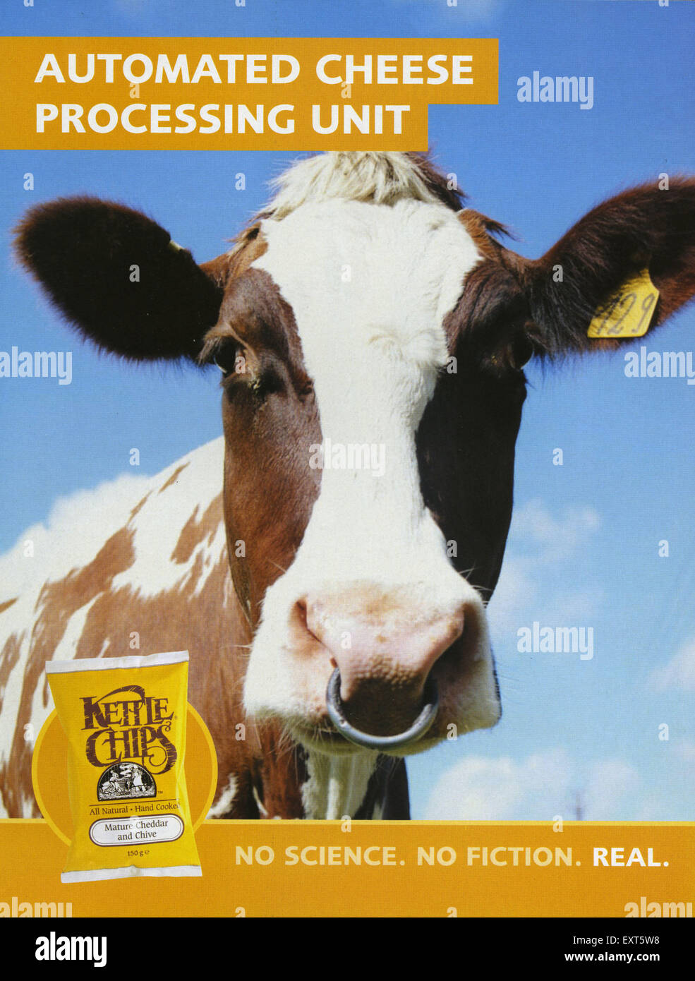 2000s UK Kettle Chips Magazine Advert Stock Photo - Alamy
