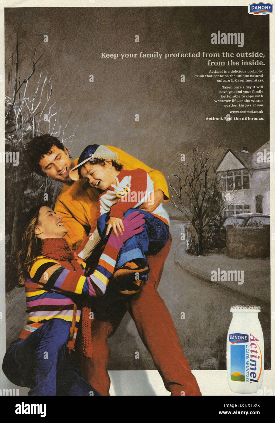2000s UK Actimel Magazine Advert Stock Photo - Alamy