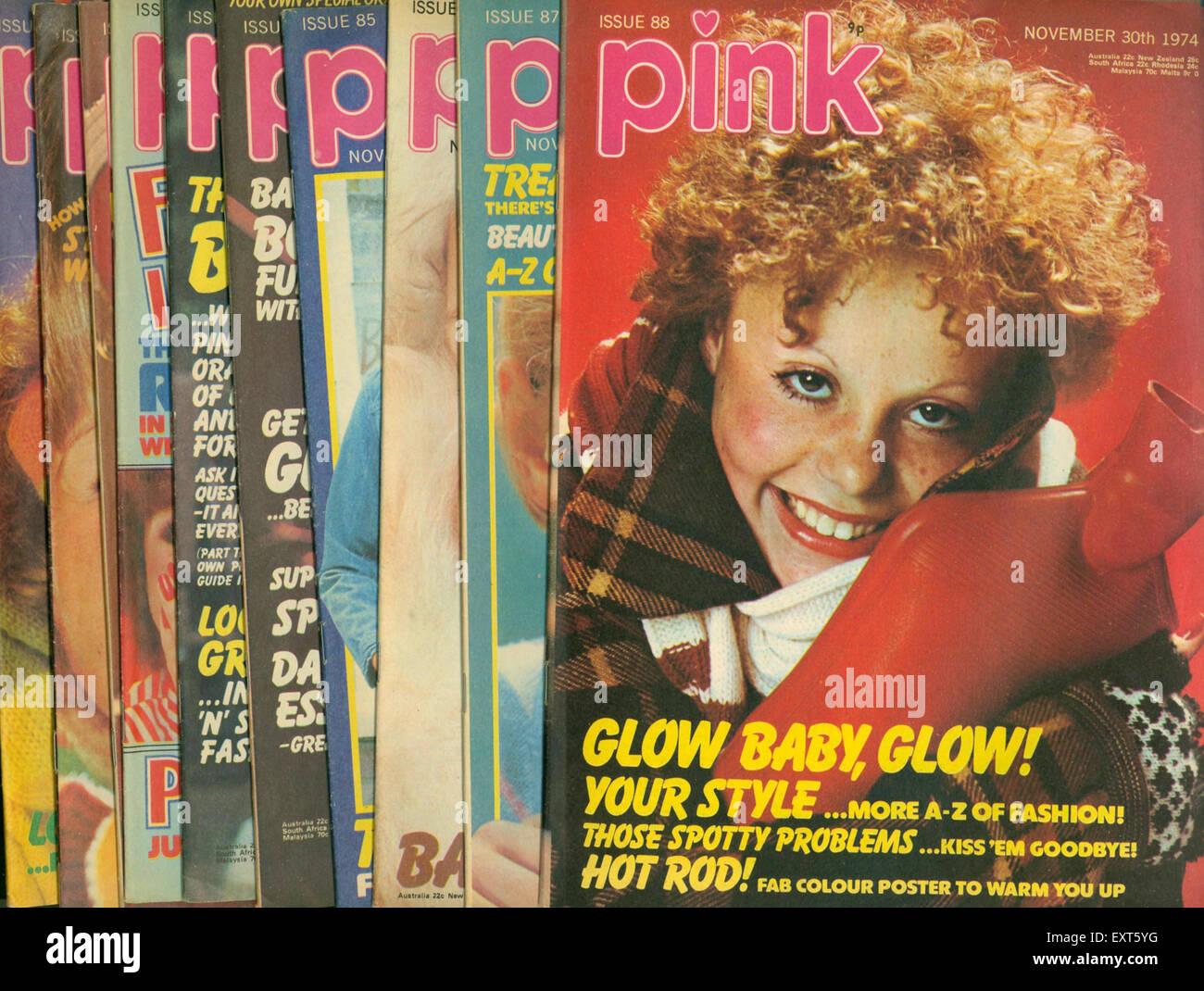 1970s uk Pink Magazine Cover Stock Photo - Alamy