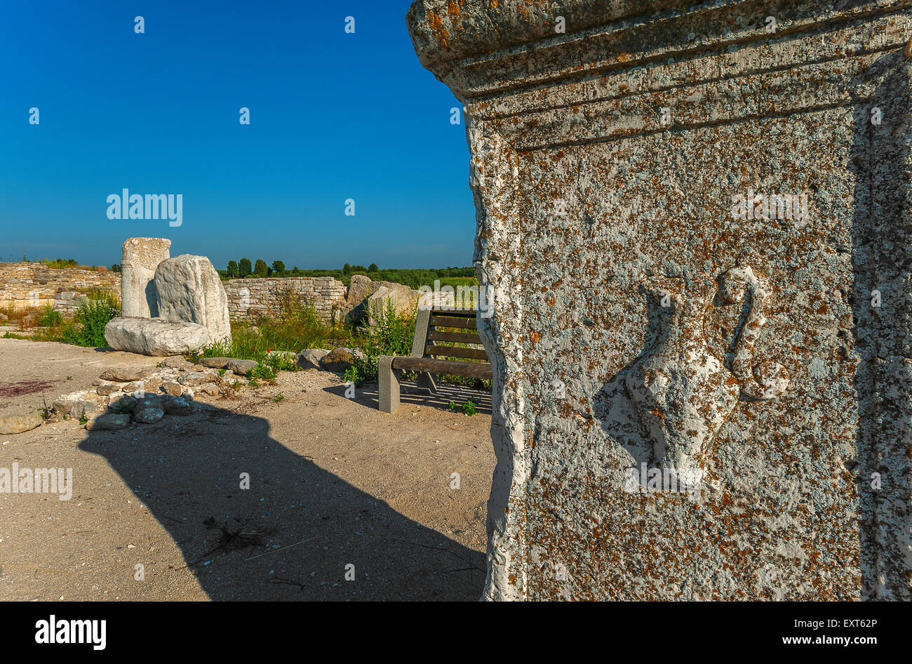 Apulia Archeologial remain of Canne della Battaglia Stock Photo - Alamy