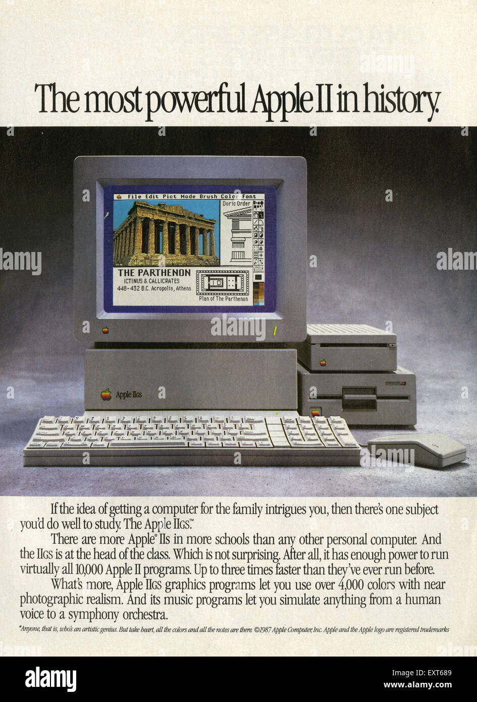 1980s apple advert hi-res stock photography and images - Alamy