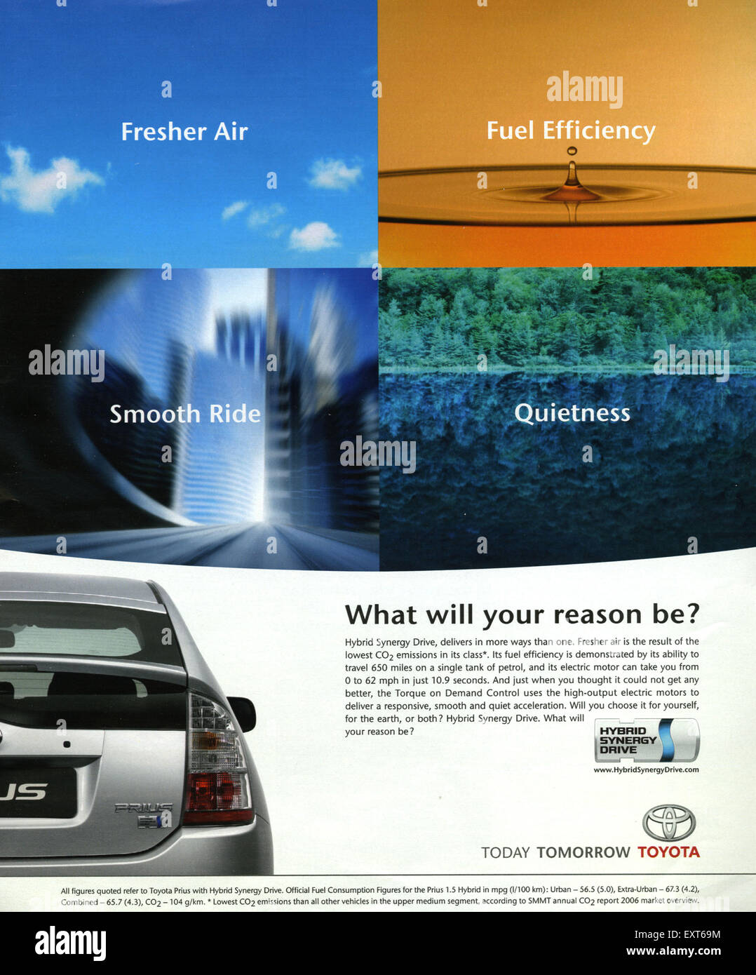 2000s UK Toyota Magazine Advert Stock Photo - Alamy