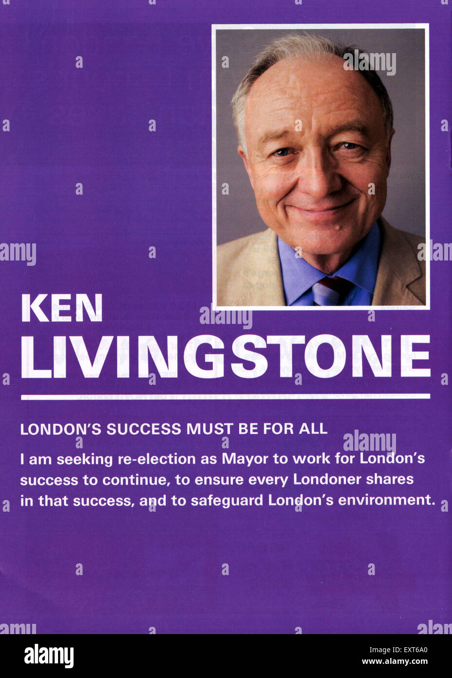 2000s UK Local London Elections Leaflet/ Flyer Stock Photo - Alamy