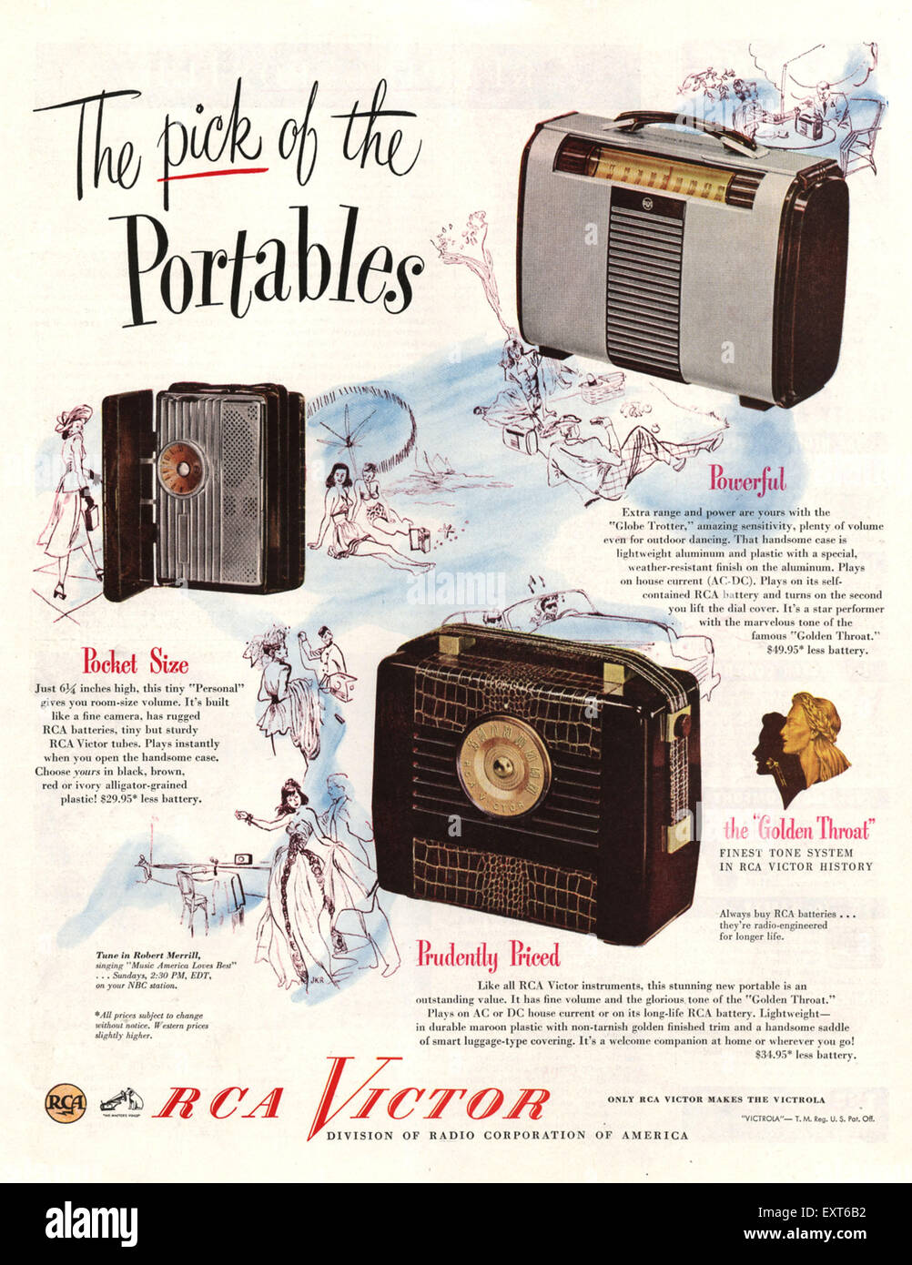 1950s USA RCA Victor Magazine Advert Stock Photo - Alamy