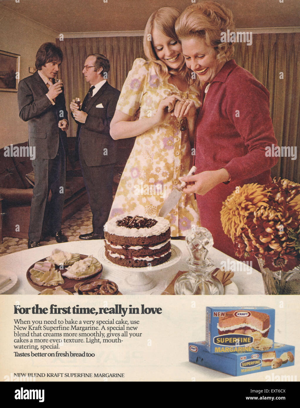 1970s UK Kraft Magazine Advert Stock Photo - Alamy