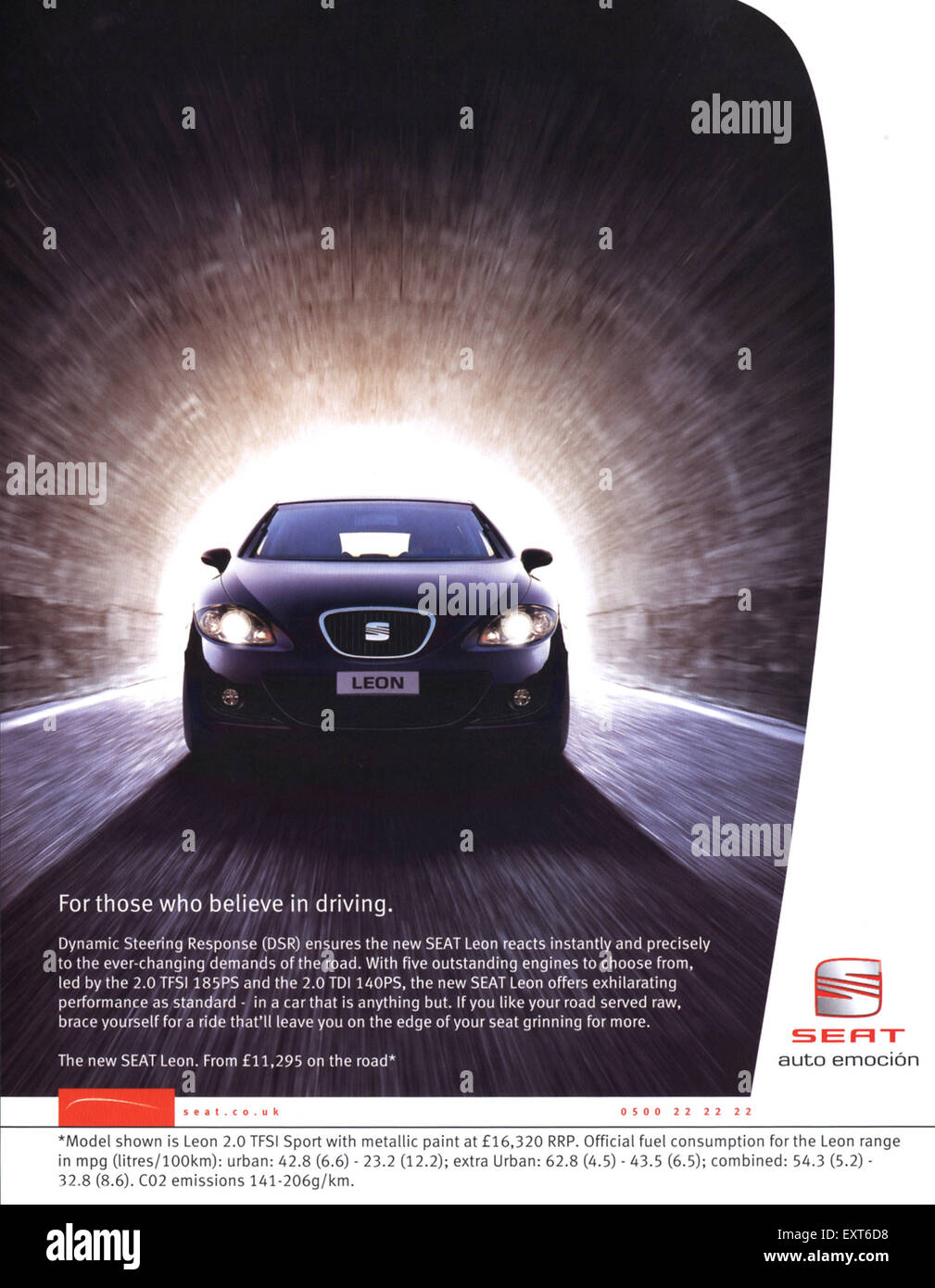 2000s UK Seat Leon Magazine Advert Stock Photo - Alamy